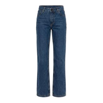 Etro Flared Jeans aus Denim mit Pegaso-Stickerei - - Jeans - Damen - Blau - W26