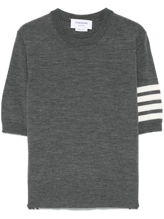 Thom Browne Pull &agrave; col rond en laine Thom Browne