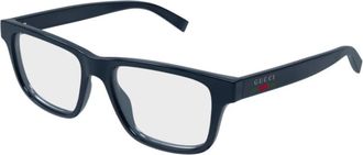 Gucci Rechteckige optische Fassung - - Accessories - unisex - Blau - 53 MM