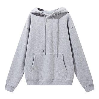 Generic Sweat &agrave; capuche pour homme - Manches longues - Sweat &agrave; capuche - Couleur unie - D&eacute;contract&eacute; - Avec poche - Loisirs - T-shirt de sport &agrave; manches longue