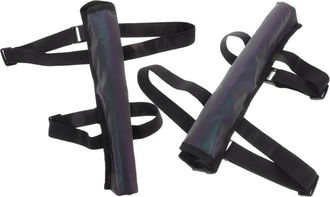 Lurrose 2 Stück Reflektierende Handfächer Tasche mit Trageschlaufe Faltbare Runde Tai Chi Fan Schutztasche für Damen Tragbarer Organizer für Reisen Outdoor Pa