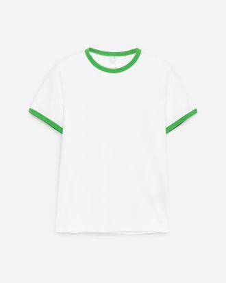 Arket Geripptes T-Shirt -Gr&uuml;n