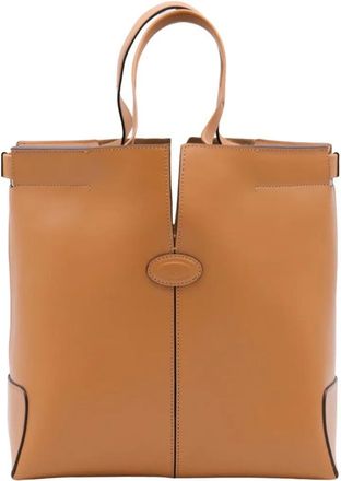 Tod's Tods Hobo Bags - Structured Leather Tote Bag - Gr. unisize - in Orange - f&uuml;r Damen