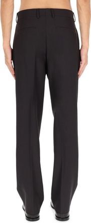 Fendi Wool-Blend Trousers - Brown