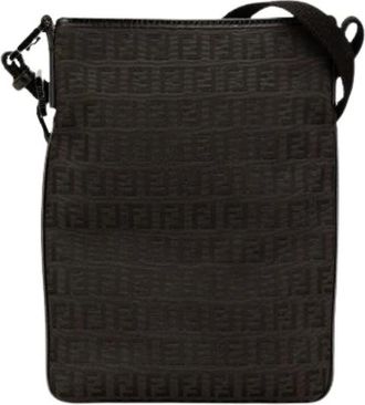 Fendi Sac bandouli&egrave;re en toile Pre-owned - Femme - Pre-owned - Noir - Taille: ONE Size