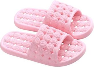 Yardwe Pantoufles dInt&eacute;rieur pour Hommes et Femmes Sandales de Maison Massantes Ajour&eacute;es Antid&eacute;rapantes L&eacute;g&egrave;res Couleur Rose Taille 40-41 pour Usage Int&eacute;rieu