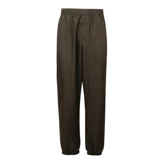 Givenchy Gr&uuml;ne Jacquard Hose mit Elastischem Bund - - Trousers - Herren - Gr&uuml;n - L