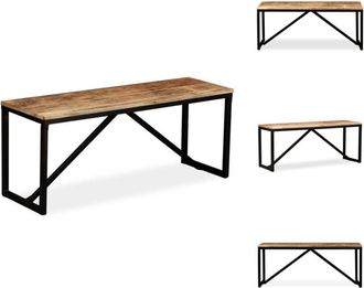 vidaXL Vidaxl - Sitzbank Massiv-Mangoholz 110 x 35 x 45 cm - Sitzbank - Holzbank - Mangoholzbank - Industrieller Stil - Vintage Möbel