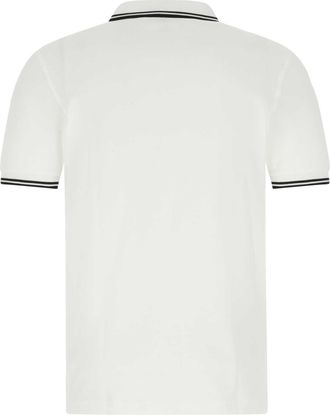 Fred Perry Twin Polo Shirt - White