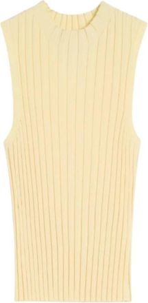 Max Mara Femme, Pulls, Jaune, Taille: 40 FR Wkdbautta Knit Top