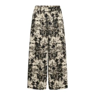Soaked In Luxury Weite Hosen - - Trousers - Damen - Beige - XS