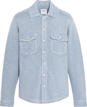 Barrie Gestrickte Hemdjacke - Blau