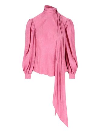 Gucci floral-motif long-sleeve shirt - Rosa