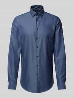 Jake*s Slim Fit Business-Hemd mit extra langem Arm und Kentkragen