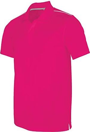 PROACT Polo Manches Courtes - Fuchsia, 3XL, Homme
