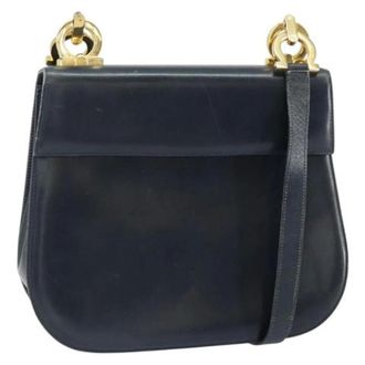 Ferragamo Sac bandouli&egrave;re en cuir Pre-owned - Femme - Pre-owned - Bleu - Taille: ONE Size