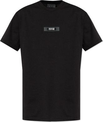 Versace Jeans Couture T-Shirt mit Logo - - Tops - Herren - Schwarzk - S