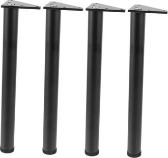 Soimiss 4 Stück Teiliges Dreieckige Möbelfüße aus Aluminiumlegierung Verstellbare Schwarze Sofabeine und Schrankbeine Stabile Ersatzfüße für DIY Möbel Wie Bet