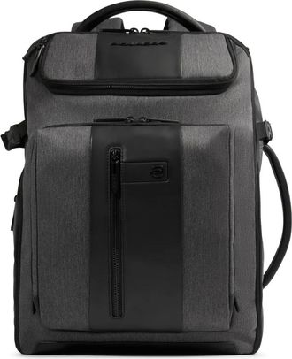 Piquadro Homme, Sacs, Gris, Taille: ONE Size Sac &agrave; dos extensible de voyage pour ordinateur portable 15.6