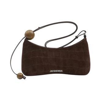 Jacquemus Femme, Sacs, Brun, Taille: ONE Size Sac bandouli&egrave;re en daim gaufr&eacute;