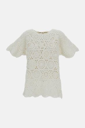 Comme Des Gar&ccedil;ons Macram&eacute;-t-shirt