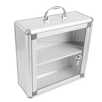 Cabilock Wandmedikamentenschrank Aus Robustem Material Wandmontierte Medikamentenbox Mit 2 F&auml;chern Praktische Aufbewahrung F&uuml;r Hausapotheke Und Notfall Vielsei