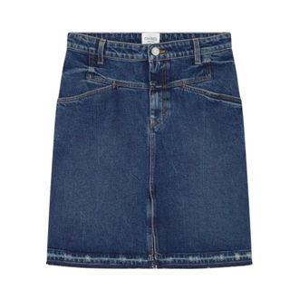 Closed Femme, Jupes, Bleu, Taille: W28 Jupe midi &eacute;vas&eacute;e