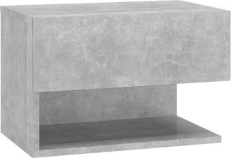 Generic Wandmontierte Nachttische, Schwebender Nachttisch, Nachttisch, Schrank, Schublade, Schwebendes Regal, Innenschlafzimmerm&ouml;bel, Wei (Betongrau 06)