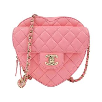 Chanel Sac bandouli&egrave;re en cuir dagneau Pre-owned - Femme - Pre-owned - Rose - Taille: ONE Size