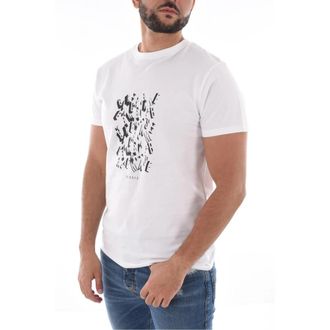 Dirk Bikkembergs TShirt 100% coton print&eacute; - - Tops - Herren - Wei&szlig; - M