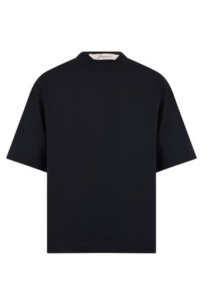 Jacquemus Mens T-Shirt Cotton Blend Black T-Shirts And Polos