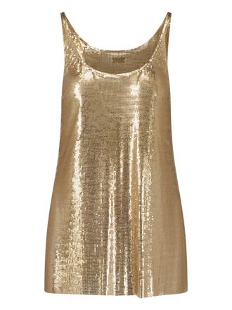 Paco Rabanne Metallic Knit Tank Top