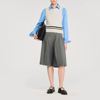 Sandro &Auml;rmelloser Pullover