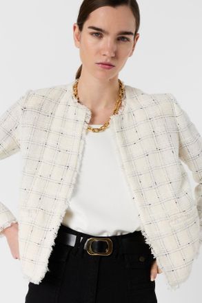 Gerard Darel Veste en tweed - TAISSA - Ecru