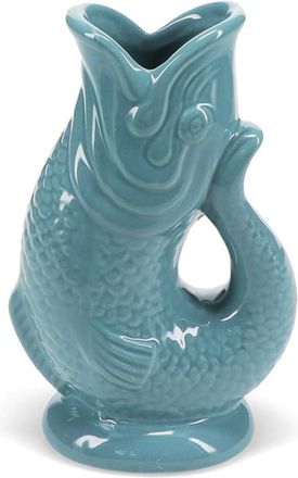 Rex London Dekovase Fisch Blau Keramik Vase ca. 10,7 x 6,8 x 17,2 cm Blumenvase