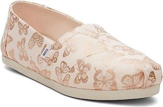 Toms Chaussures Plates pour Femme Alpargata Print, Pink Buterfly, 35.5 EU