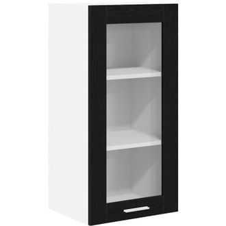 vidaXL vidaXL Armoire suspendue Ch&ecirc;ne noir 40 x 31 x 80 cm Bois ding&eacute;nierie