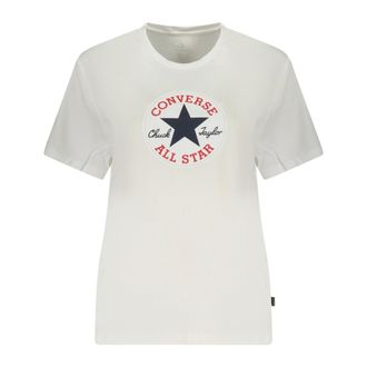 Converse Femme, Tops, Blanc, Taille: 40 FR T-shirt &agrave; manches courtes