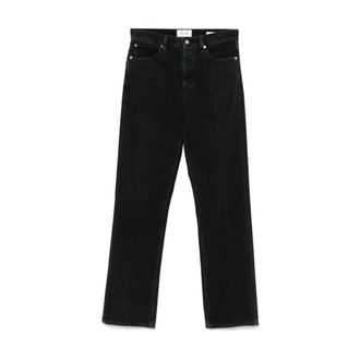 Frame Denim Femme, Jeans, Noir, Taille: W25 Jean noir classique à cinq poches avec fermeture à bouton