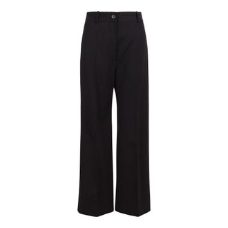 Patou Gerade Fit Tech Wool Hosen - - Trousers - Damen - Schwarzk - S