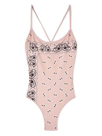 Palm Angels Maillot de bain crois&eacute; &agrave; imprim&eacute; cachemire