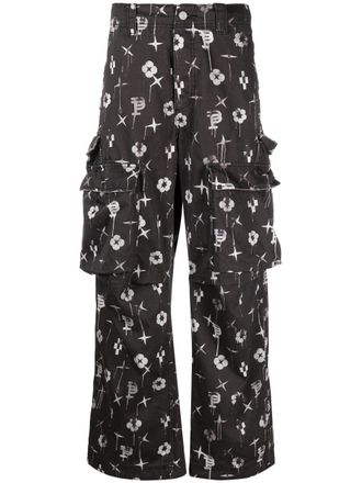 Purple pantalon cargo P527 - Noir