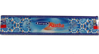 Guru Shop R&auml;ucherst&auml;bchen, Incense - Satya Aastha 15 g, 2x4x21 cm