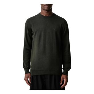 Barbour Pima Baumwollpullover mit Rundhalsausschnitt - - Knitwear - Herren - Gr&uuml;n - XL