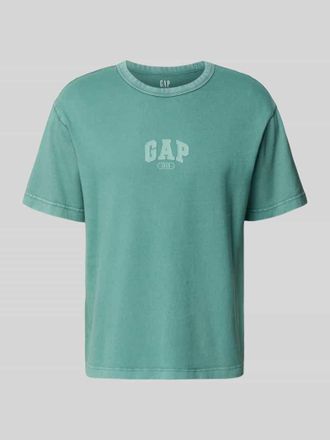 GAP T-Shirt mit Logo und Rundhalsausschnitt
