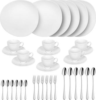 Medard De Noblat Sven Blanc - Service dessert et go&ucirc;ter 30 pi&egrave;ces