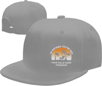 Generic Tu Ne TAmuseras Pas Au Travail Demain Homme Femme Strapback Cap L&egrave;g&eacute;re Casquette Hip Hop Snapback Chapeaux Pare-Soleil pour Golf Hip Pop Trucker