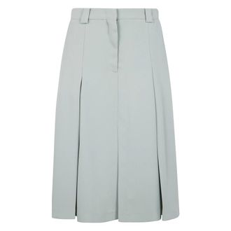N&deg;21 Midi Crepe Sable Rock - - Skirts - Damen - Blau - S