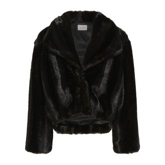 Gestuz Faux Fur & Shearling Jacke - - Jackets - Damen - Braun - XS