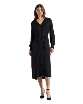 GANT Relaxed Satin Stripe Shirt Dress